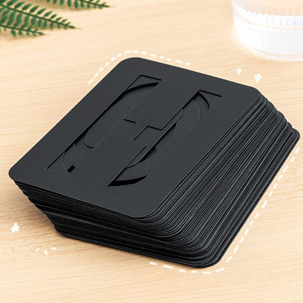 PP Plastic Embossing Drawing Signage Chalkboard Wall DIY Craft Copying ...