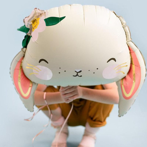 Foil Helium Rabbit Balloons Bunny Balloons Cartoon Animal Cute Bunny ...