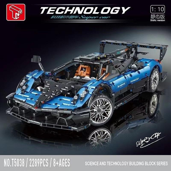 New 2289Pcs MOC Super Sport Racing Car Model Building Block Brick ...