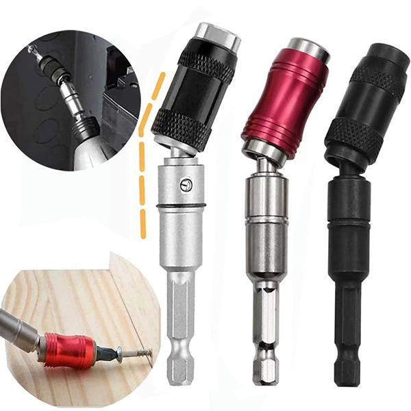 1/4" Hex Magnetic Pivoting Screw Drill Tip Locking Bit Holder Quick ...