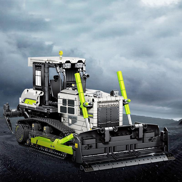 New MOC 1285pcs Engineer Bulldozer Model Building Block Brick ...