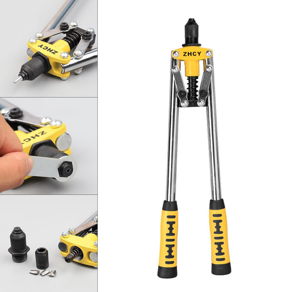 Rivet Gun Manual Riveter Double Handles Nail Gun Hand Riveter Screw Gun ...