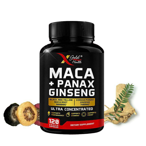 Maca Vegetarian Capsules - Performance Enhancement, Strength, Healthy ...