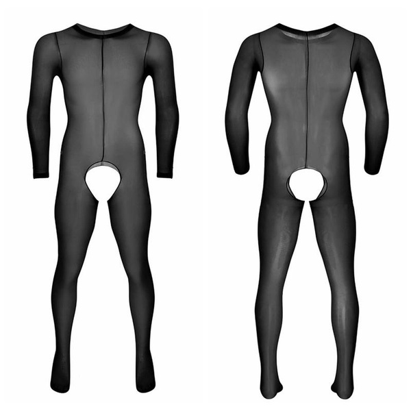 Men Body Underwear Bodystocking Men Bodysuit Jumpsuit Full Body Suit ...