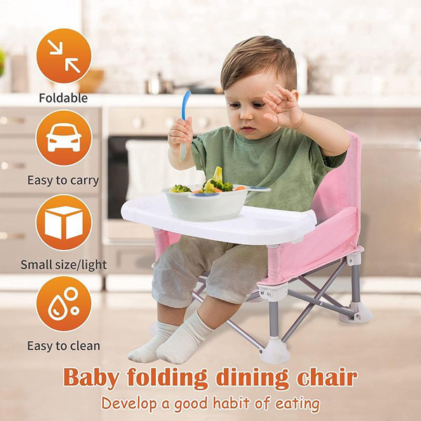 Portable Children Dining Table Folding Chair Baby Dining Table Chair ...