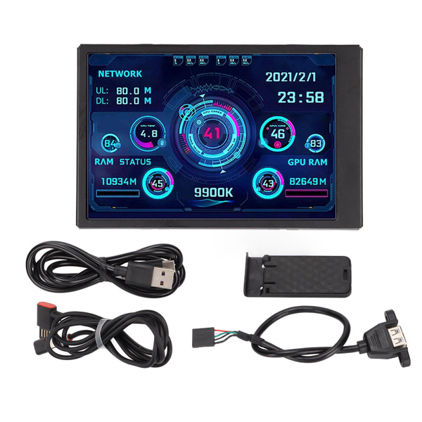 3.5 Inch IPS USB Mini Screen AIDA64 PC CPU RAM Data Monitor, Computer ...