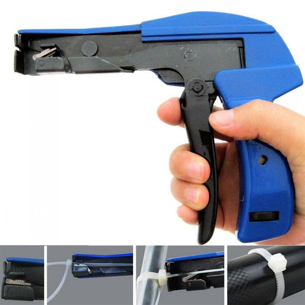 Fasten Auto Tensioning Tie Zip & Cut off Gun Hand Tool for Nylon Cable ...