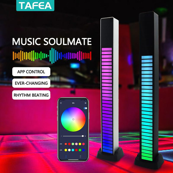 1Pc TAFEA Colorful sound-sensitive music atmosphere lights,RGB 32/40 ...