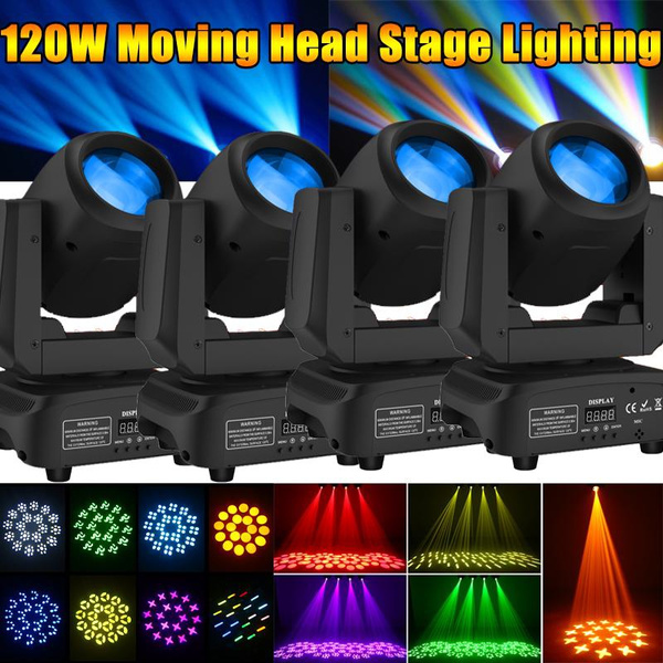 120W Moving Head Stage Lighting Gobo Beam LED DMX Bar Party Strobe DJ ...