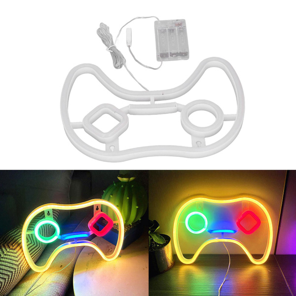 LED Neon Sign Game Controller Shaped 11inx7.5in LED Safe PVC ABS ...