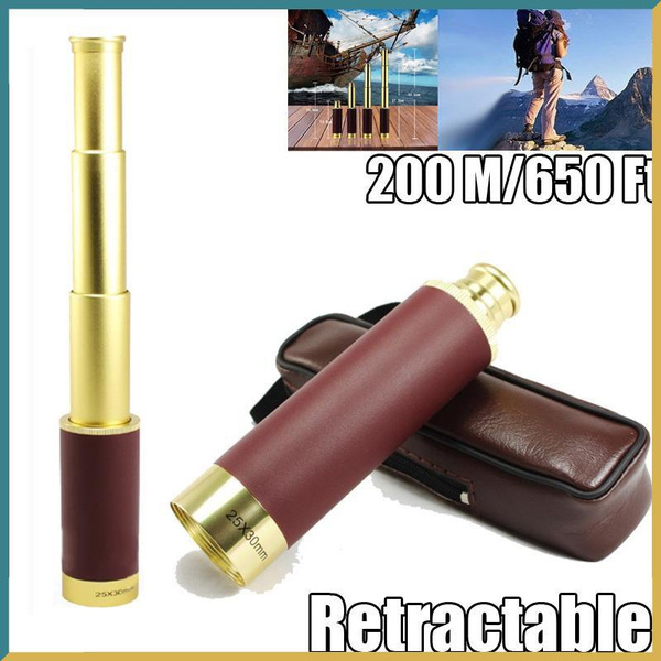 HD 25x30 Pirate Monocular Telescope Small Size Optical Retractable ...