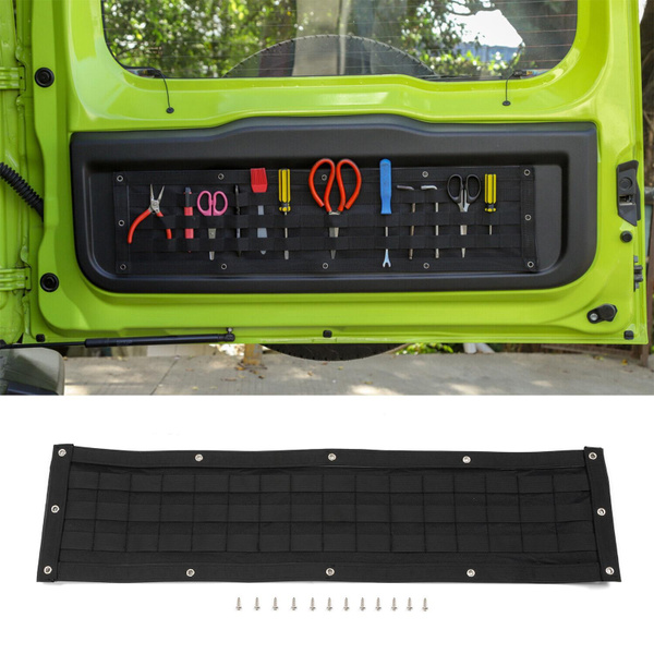 Rear Door Storage Bag Net Cargo Organizer Trunk Tool Kit Pocket ...