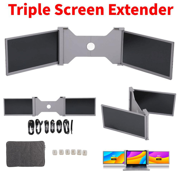 Portable Triple Laptop Screen Extender, Dual Extender Screen For Dual ...