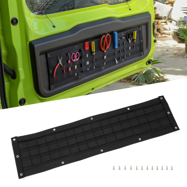 Rear Door Storage Bag Net Cargo Organizer Trunk Tool Kit Pocket ...