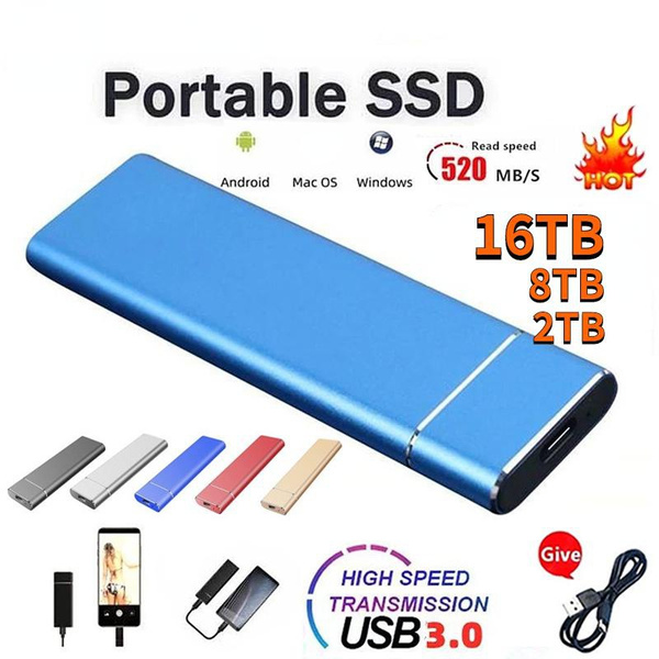 Portable SSD High Speed 2TB 8TB 16TB External Hard Drive USB 3.1 Type-C ... Portable SSD High Speed 2TB 8TB 16TB External Hard Drive USB 3.1 Type-C ...