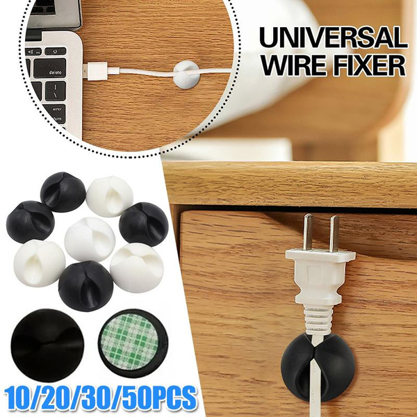 Universal Silicone Cable Fixer Cable Clips Winder Cable Organizer ...