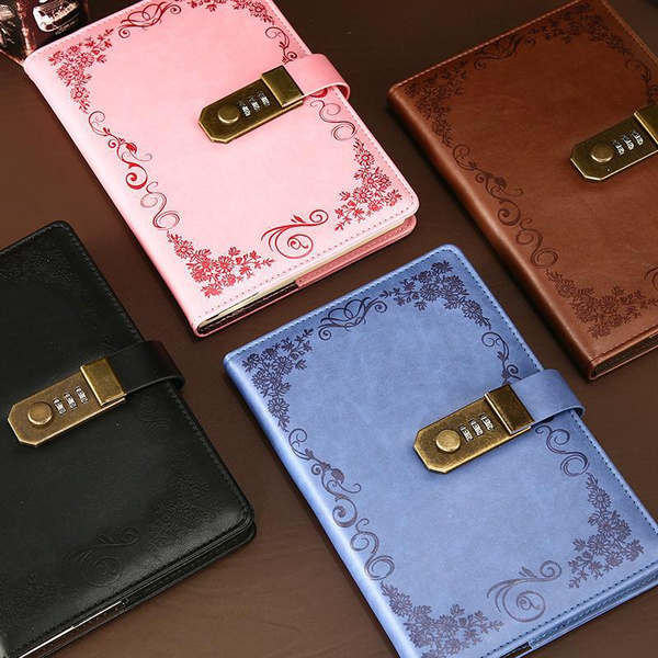 A5 Retro Journal Diary Password Notebook Student Stationery Gifts ...
