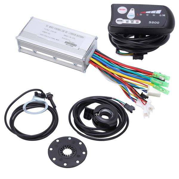 Electric Bike Motor Controller 22A Common Speed Controller 36V 48V With LED‑S800 Panel Thumb ...
