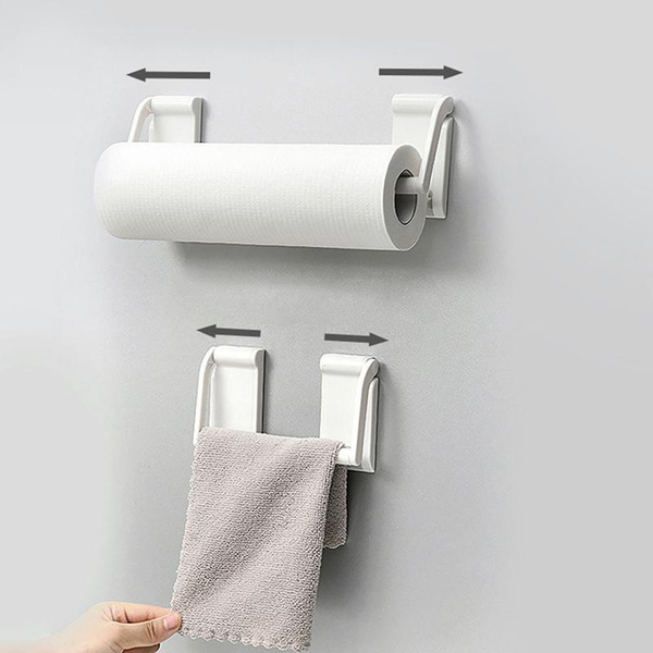 1Pair Magnetic Paper Towel Holder Wall Mounted Kitchen Fridge ...
