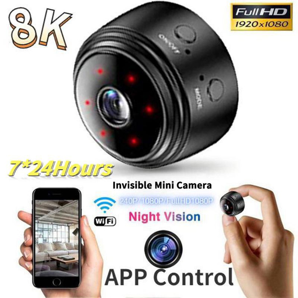 2023 Upgrade Spy Camera Wireless Hidden WiFi Mini Camera HD 1080P ...