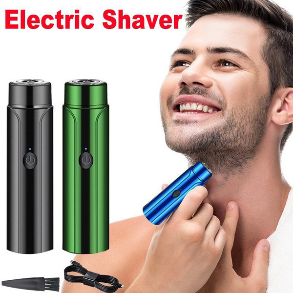 Mini Electric Shaver Men's Portable Electric Razor Washable Beard ...