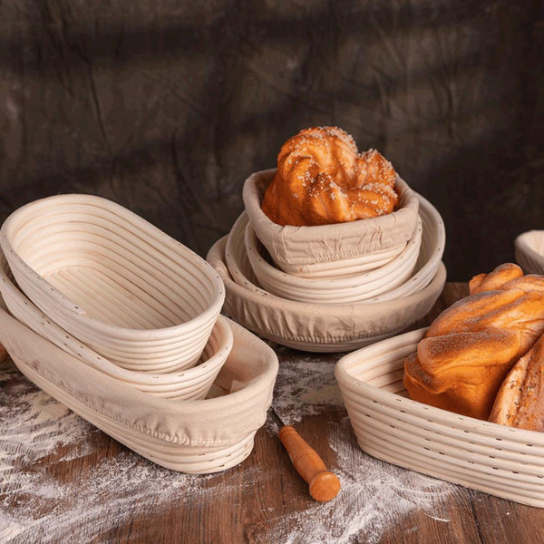 Bakeware Fermentation Rattan Wicker Sourdough Basket Dough Banneton ...