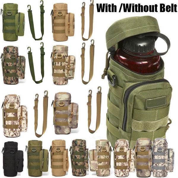Outdoor Tactical Military Nylon Water Bottle Bag Zipper Military ...