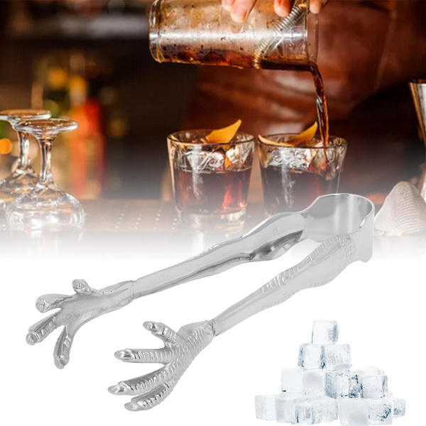 Eagle Claw Style Ice Tongs Food Grade Stainless Steel Prevents Slipping ...