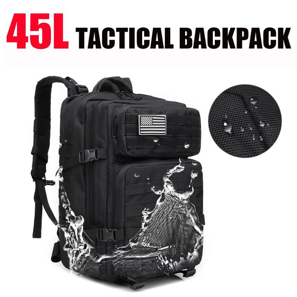 45L Large Capacity Man Army Tactical Backpacks Military Assault Bags ...