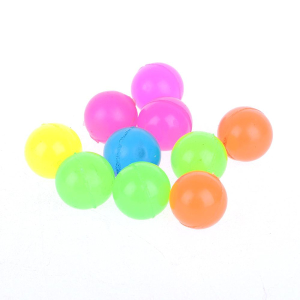 10Pcs/Set Rubber Solid Bounce Ball Kids Children Fun Bouncing Toy Party ...