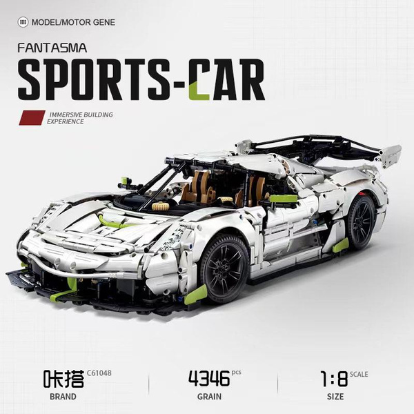 New MOC 1:8 4346Pcs Super Racing Sport Car Model Building Block Brick ...