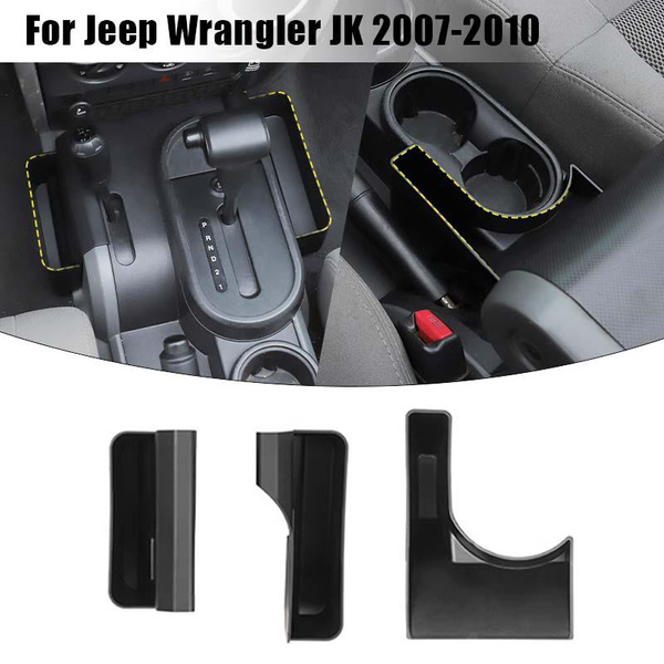 Car Inner Handbrake & Gear Shift Storage Box Accessories Kit for Jeep ...