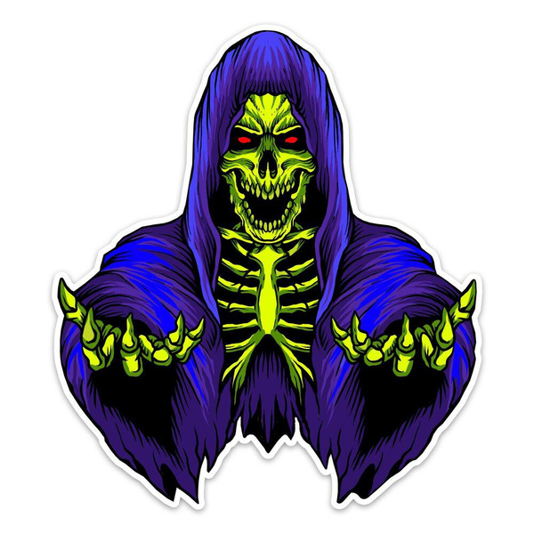 Grim Reaper Decal Sticker Death Holding Out Open Hand Vinyl Car Truck ...