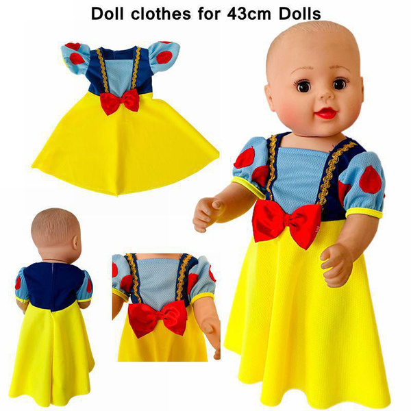 17 Inch Doll Clothes Doll Accessorie Bow Dress Clothes Outfits Fit for ...