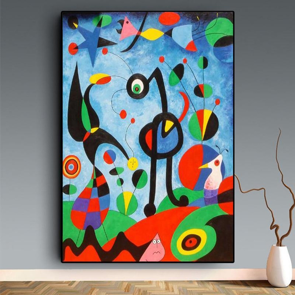 Famous ArtWork The Garden 1925 By Joan Miro Reproductions Abstract ...