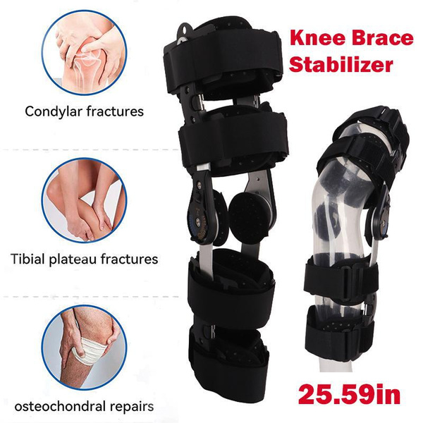 Knee Brace, Post Op Knee Brace For Recovery Stabilization, ACL, MCL And ...