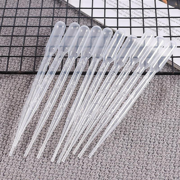 100Pcs 3ML Plastic Jewelry Making Tools Disposable Transfer Pipettes ...