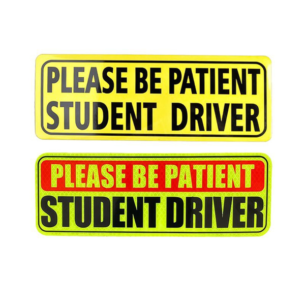 Driver Magnet for Car Student Driver Car Magnets Safety Warning ...