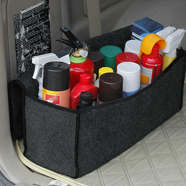 Car Boot Tidy Bag Storage Box Collapsible Trunk Organiser Travel Holder ...