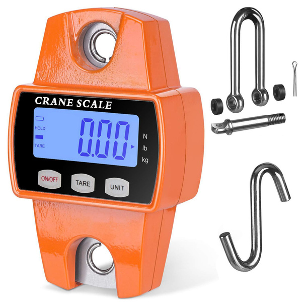 𝗣𝗥𝗢𝗙𝗘𝗦𝗦𝗜𝗢𝗡𝗔𝗟 Digital Hanging Scale 660 LB 300 KG - Heavy Duty ...