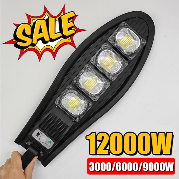 Solar LED Light 4 Modes 3000W/6000W/9000W/12000W Powerful Solar Lamp ...