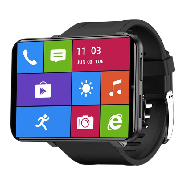 Android Smartwatch with 4G LTE and 2.86 inch Touchscreen, Black (Used ...