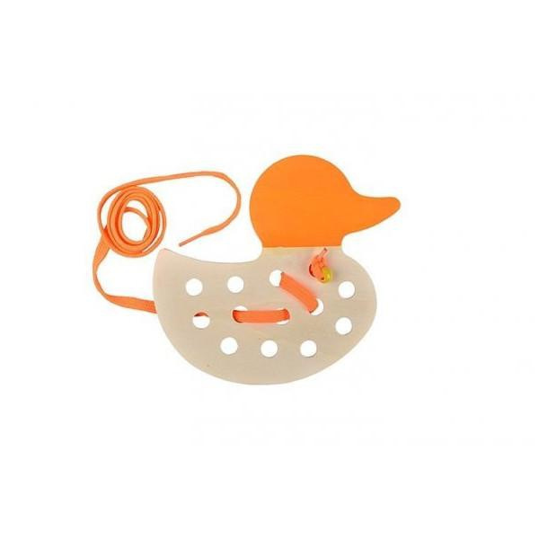 Montessori Threading Orange Duck | Wish
