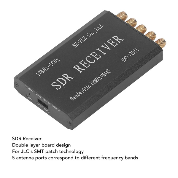 10kHz To 1GHz Receiver HF AM FM SSB CW Aviation Band Receiver 0.5PPM AM ...