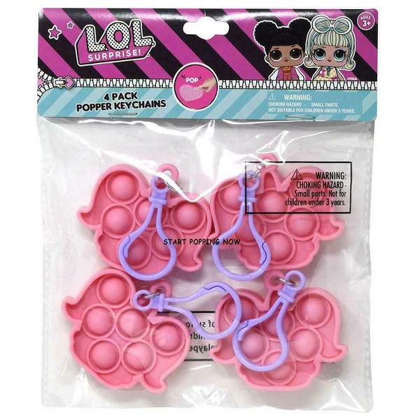 LOL Surprise 4pk Shaped Fidget Popper Toy Keychain | Wish