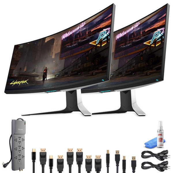 2-Pack Dell Alienware 120Hz UltraWide Gaming 34 Inch Curved Monitor ...