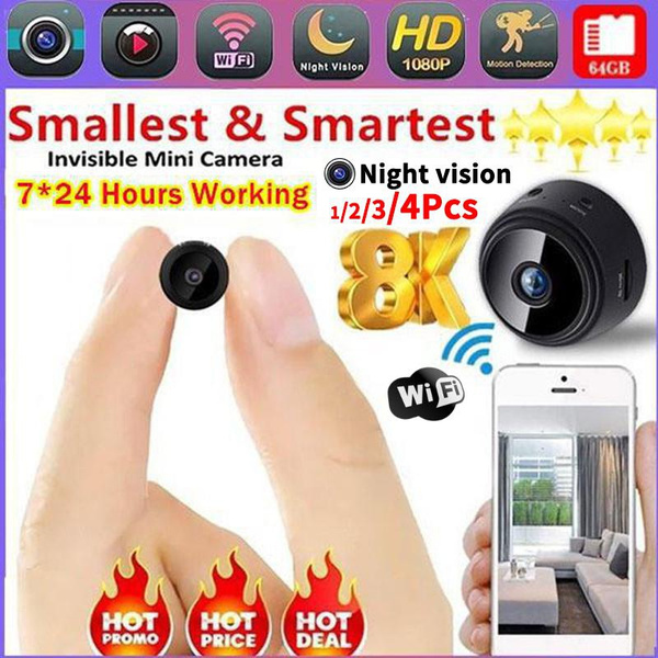 (1/2/3/4Sests)2023 Newest Full HD 1080P A9 Mini Camera Night Version ...