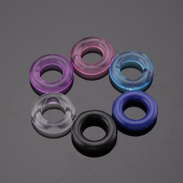 6pcs Penis Cock Ring on for Men Delay Ejaculation Erection Sex Toys for ...