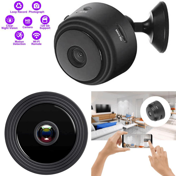 Indoor Security Camera 1080P Nightshot Mini Size Motion Sensor 150 ...