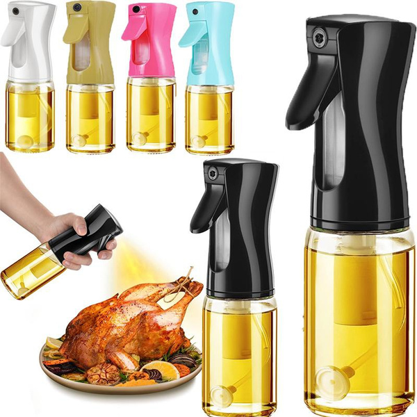 Cooking Oil Sprayer, 1/2PCS Plastic Portable Oil Spray Bottle Can Be ...